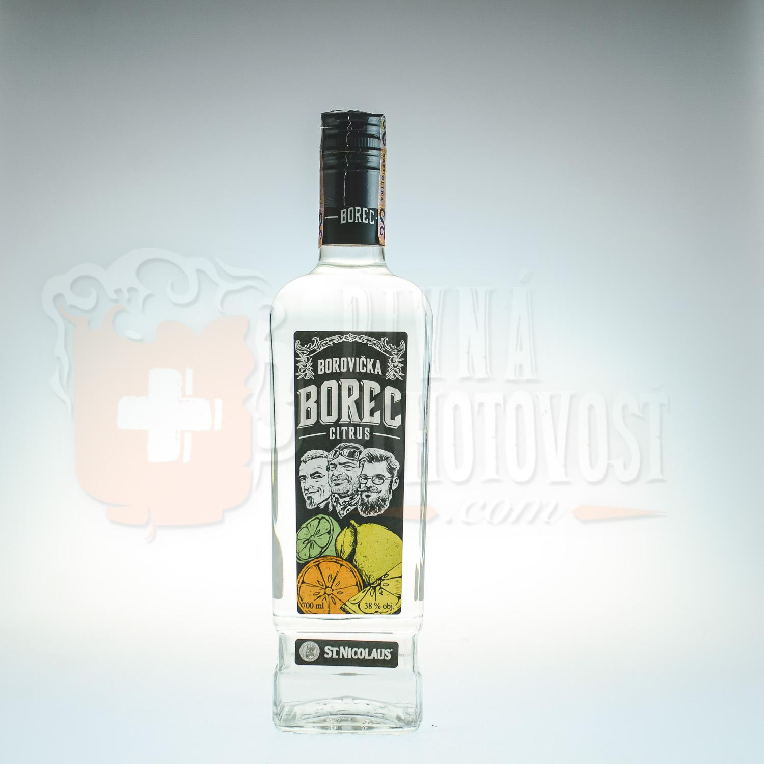 Borec Borovička Citrus 0,7l 38% | Pivná Pohotovosť