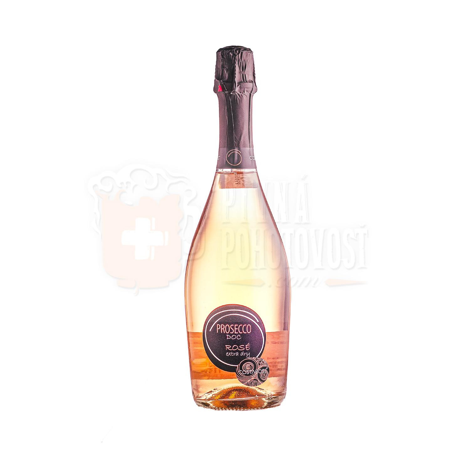 Prosecco costaross Rosé, Extra Dry DOC, ružové prosecco so sviežou ...