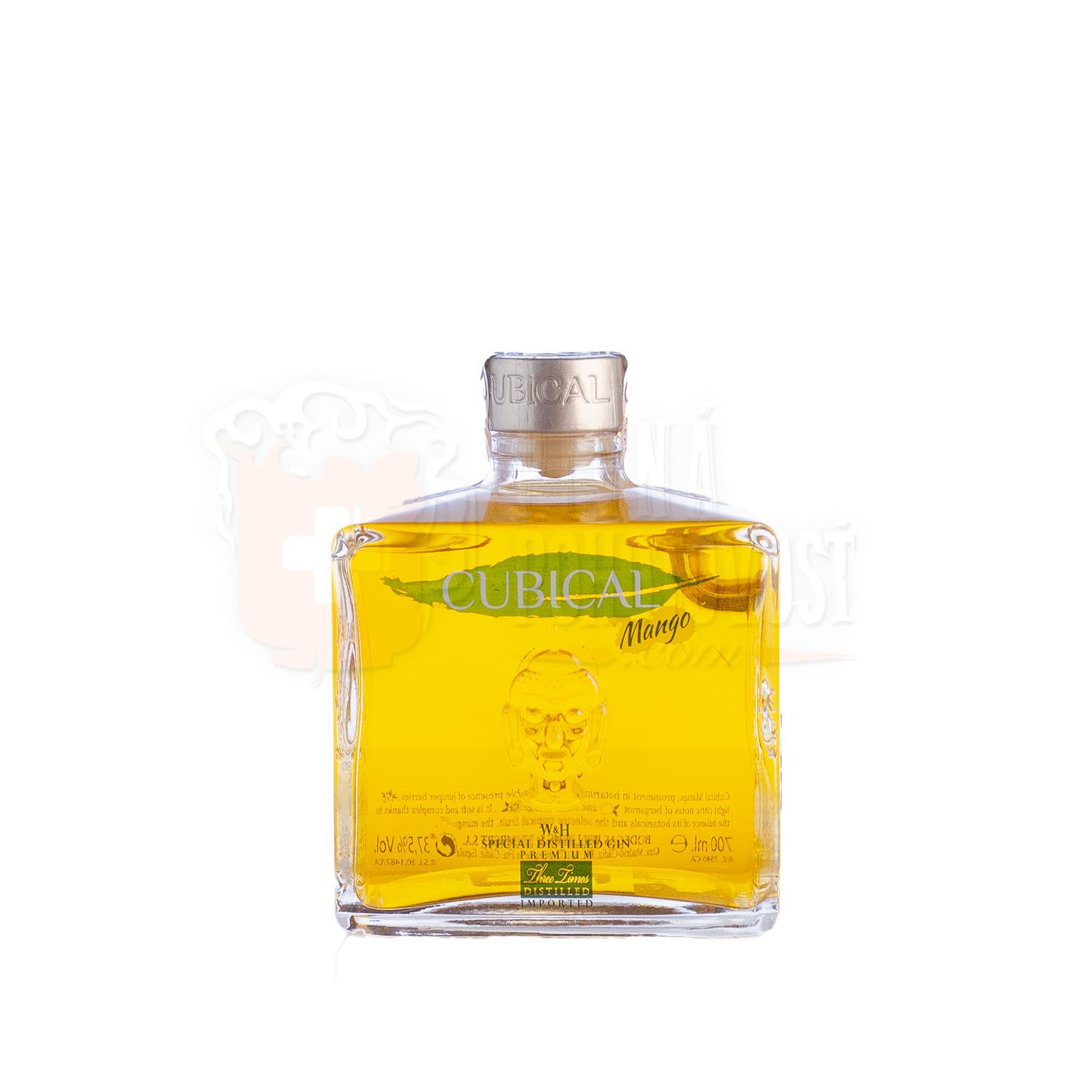 Cubical Mango 37,5% 0,7l, | Vysoko kvalitný oranžový gin, trojnásobne ...