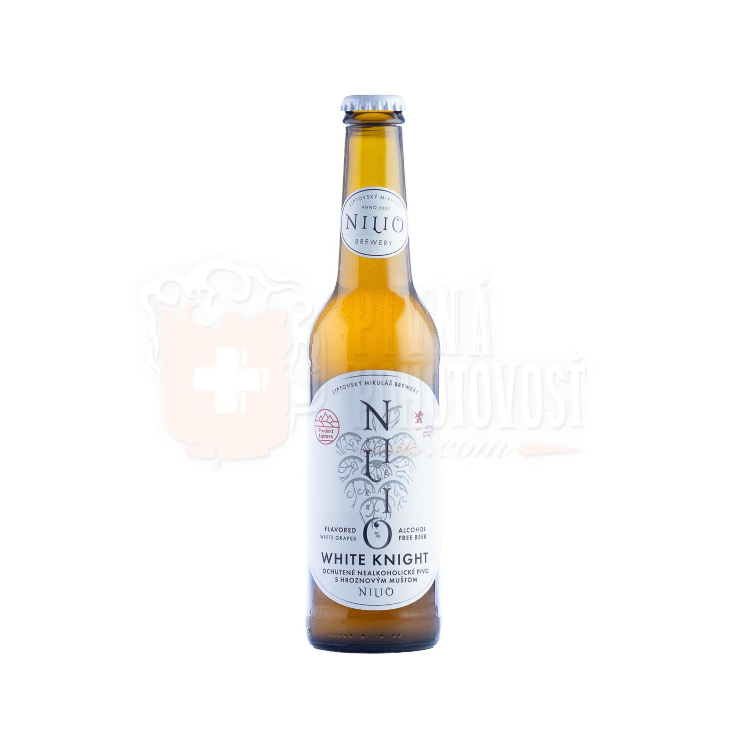 Nilio Beer White Knight Nealko pivo 0,33l | Pivná Pohotovosť